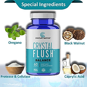 Crystal Flush Balance Feet Fungus Dietary Supplement Capsules Toenail Fungus Treatment - Nail Fungus Treatment For Toenail - Foot Repair Extra strength – Toe Nail Renewal - 60 Capsules