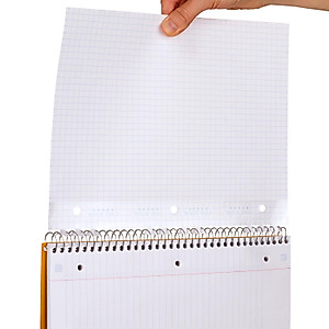 Five Star Insertable Loose Leaf Paper, 1 Pack, 3 Hole Punched, Reinforced Filler Paper, Graph Ruled Paper to Add and Rearrange Pages in Spiral Notebook, 11-1/2" x 8", 75 Sheets/Pack (17018)
