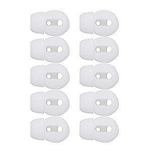 Yutoner 5 Pairs AirPods Ear Tips Anti-Slip Silicone Earbuds Cover Compatible with Apple AirPods 2 & AirPods or EarPods-【Not Fit in The Charging Case】 (White)