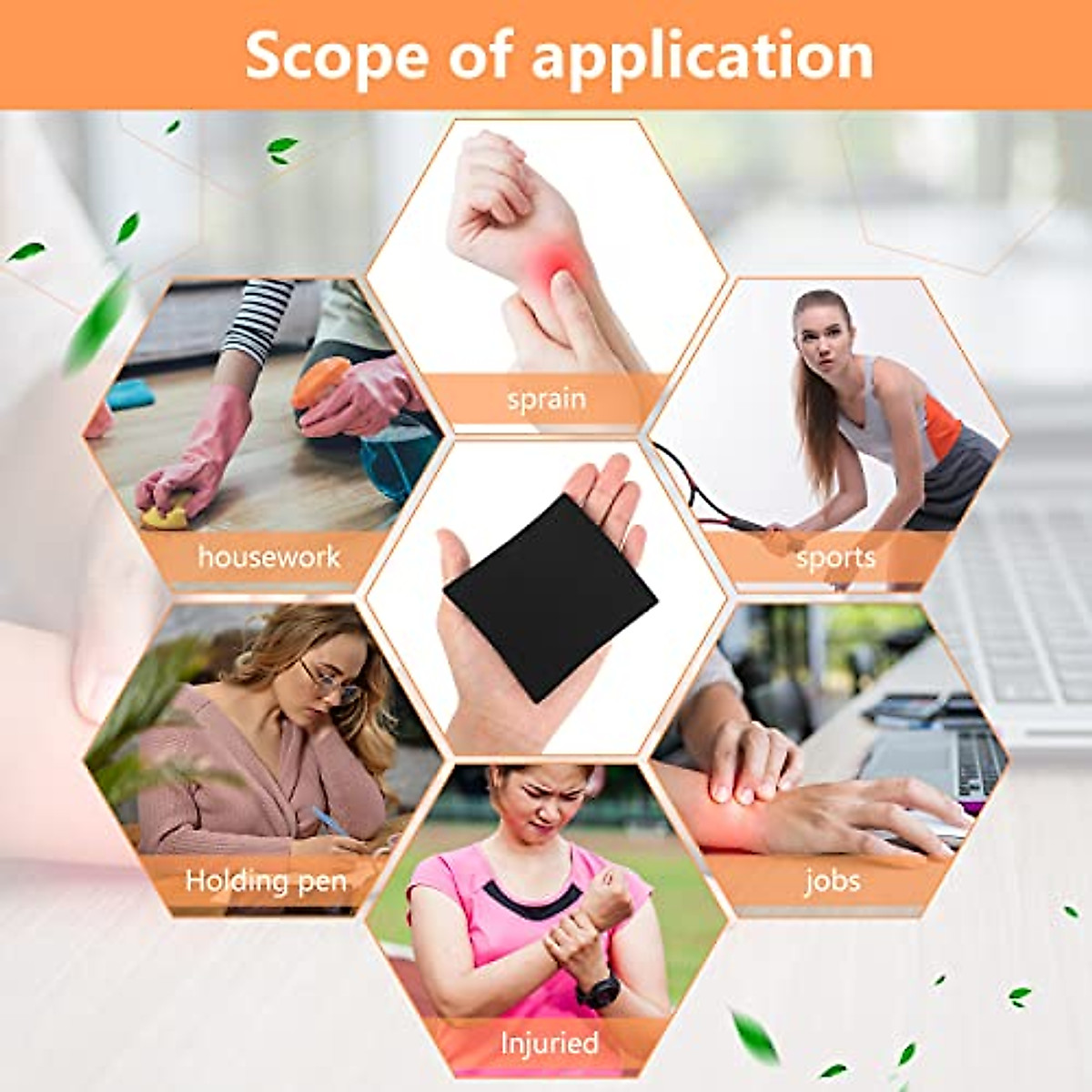 SATINIOR 2 Pairs Compression Wrist Sleeve Compression Wrist Brace Wrist Supports Wrist Wraps Elastic Wristbands for Men and Women Tennis, Tendonitis, Carpal Tunnel (Beige, Medium)