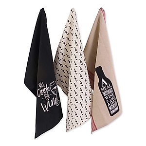 DII Wine & Sunshine Summer, Tabletop Collection, Dishtowel Set