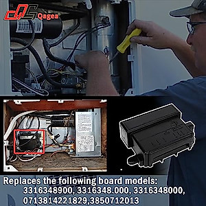 Qagea 3316348.900 Rv Refrigerator Power Module Board, Fridge Circuit/Control Board Replace 3316348.000 Compatible with Dometic DM2652; DM2662; DM2663; DM2852; DM2862; RM2451; RM2454; RM2551; RM2554