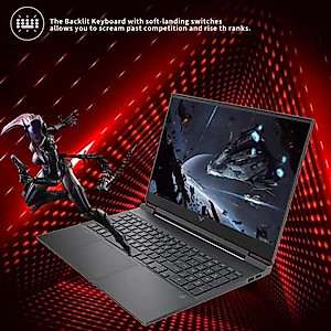 HP 2022 Victus 15.6" FHD Gaming Laptop, AMD Ryzen 7-5800H (Beats i7-10870H), 64GB RAM, 2TB PCIe SSD, NVIDIA GeForce RTX 3050 Ti, Backlit Keyboard, Win 11, Mica Silver, 32GB SnowBell USB Card