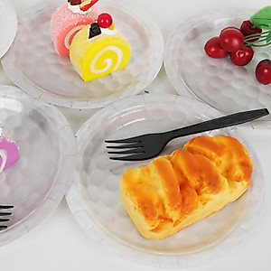 gisgfim 80 PCS Golf Plates Party Supplies Golf Sports Birthday Party Cake Dessert Plates Disposable Golf Ball Sports Favors Decorations for Boy Baby Shower