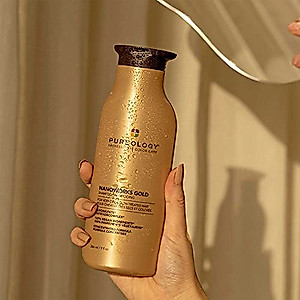 Pureology Nanoworks Gold Shampoo | For Very Dry, Color-Treated Hair | Renews Softness & Shine | Sulfate-Free | Vegan- 9 Fl Oz