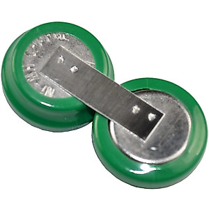 HQRP 2-Pack 2.4V 80mAh Ni-MH Cell Battery Compatible with V80H 80H 55608101501 Replacement