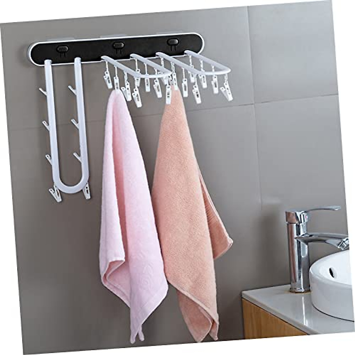 CAXUSD 1pc Underwear Storage Rack Lingerie Costume Clothing Drying Rack Hanging Clothes Drying Rack Bras Drying Wall Mount Clothes Rack Hanging Laundry Rack Multifunction Socks Rack Fold