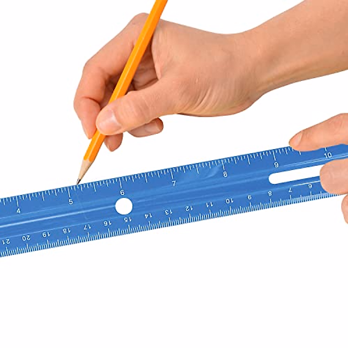 Westcott Plastic Ruler, 12 Inches/30 Centimeters, Blue (16014)
