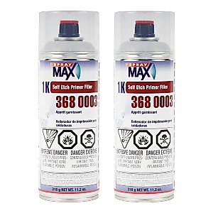 Spray 3680003 MAX 1k Self Etch Primer Filler (Gray) 2PK