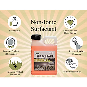 Concentrated Surfactant for Herbicides Non-Ionic 16oz, Increase Product Coverage, Increase Product Penetration, Increase Product Effectiveness