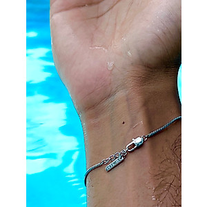 Square Chain Bracelet for Men and Women l Stainless Steel, Minimalist Bracelet, Simple Pure Design, Mens Bracelet, Silver Bracelet Alternative, Made in Miami