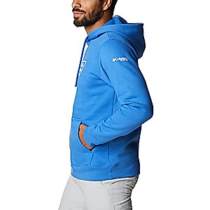 Columbia Men's PFG Triangle II Hoodie, Vivid Blue/White, Large