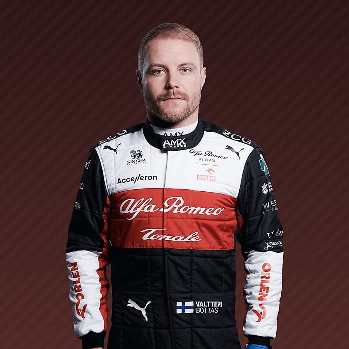 JODIYAAH Bburago 1:43 2022 Alfa Romeo F1 Racing Team C42#77 Valtteri Bottas Alloy Car Diecast Car Model Toy Collection (F1 C42#77)