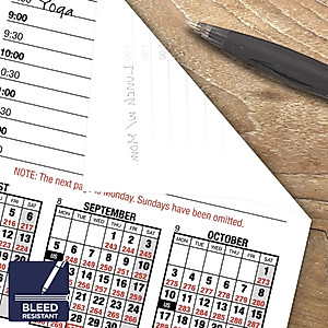 AT-A-GLANCE 2022 Daily Desk Calendar Refill by AT-A-GLANCE, 4-1/2" x 7-1/2", Loose-Leaf (E71250)