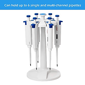 Pipette Holder Four E's Scientific Laboratory Pipette Stand, Four E's Pipette Stand Holds up to 6 Pipettors