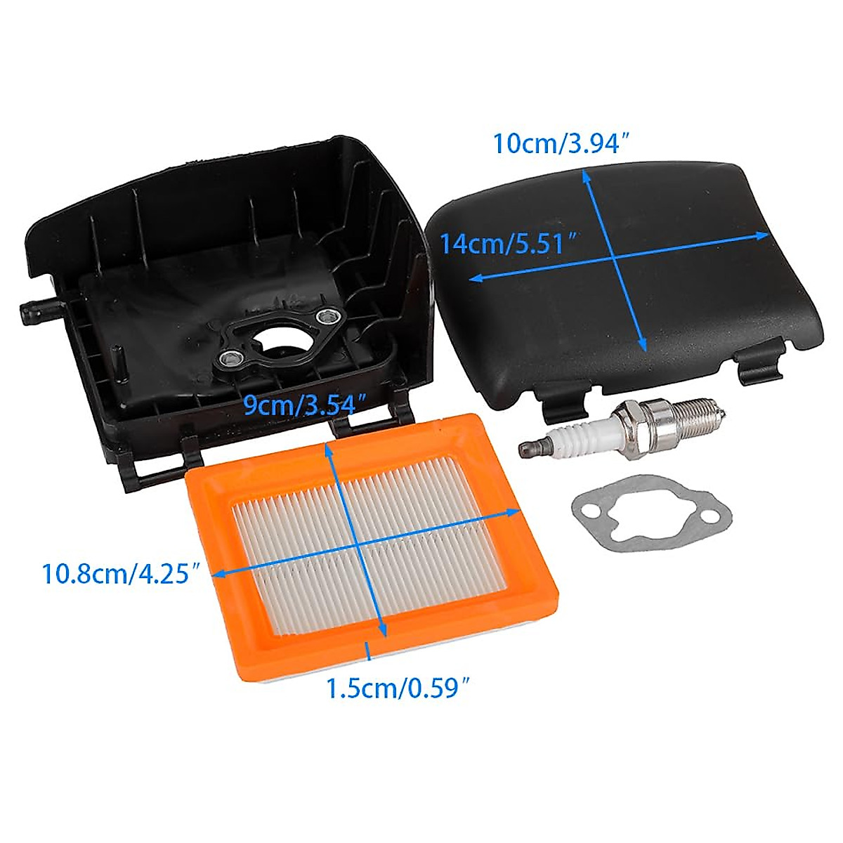 Lawn Mower Engine Air Filter Cover Base Cleaner Kit compatible for Kohler XT650 XT675 14-083-22 14-096-119-S