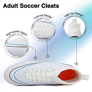 Soccer Cleats Mens Football Cleats Women Tacos de Futbol para Hombre Soccer Shoes for Big Boy High Top Football Boots Tacos de Futbol Zapatos de Futbol para Hombres Outdoor Soccer Shoes AG