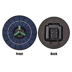 Kavolet Solar Fountain Pump with 360 Degrees Rotatable Nozzle, 4W RGB LED Solar Water Fountain, Battery Free Standing & uto-Shut Off, Water Pump for Bird Bath Garden Small Pond Outdoors