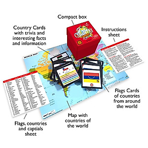 TNT Gaming Company Tnt Gaming Company Country Quest - Kids World Knowledge Card Game
