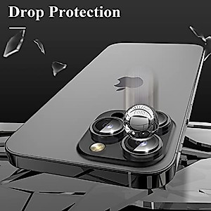 YWXTW Designed for iPhone 14 Pro Max Camera Lens Protector, for iPhone 14 Pro Camera Lens Protector, Individual Metal Anti Scratch HD Clear Case Friendly Tempered Glass Camera Cover, 1 Set