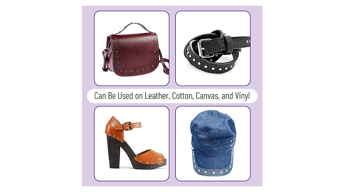 Get UNCO Leather Rivets Kit - 240pcs, 4 Colors, Tools