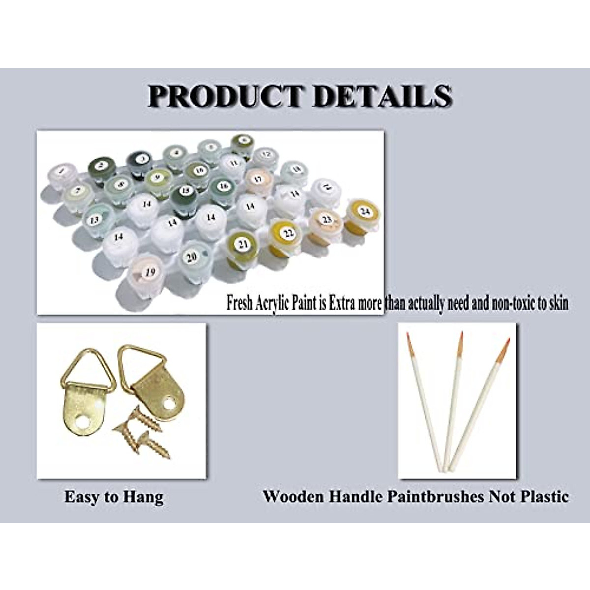 Art Knitting Paint by Number for Adults Beginner Students Kids,Ideal Gift Choice for Birthday,Anniversary or Any Festival.DIY Acrylic for Room Decor (16x20, Flowers in The Bottles No.1)