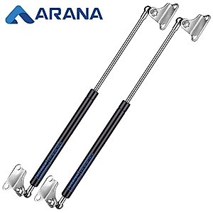 ARANA Gas Struts for Heavy Lid, 23 inch Hrdraulic Door Lift 200 lbs, 23" Heavy Duty Gas Shocks 200 Pounds Gas Spring Support Hinges Fit Muphy Bed RV Bed Trap Cellar Door(Fit 160-220lbs Lid), 2 Pcs