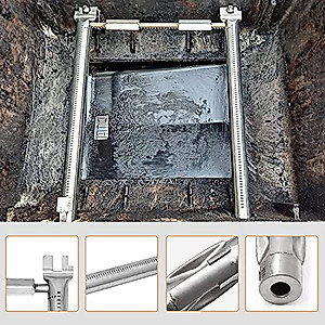 JCLMER Grill Replacement Parts for Weber Spirit I & II 200 with Front Control, Spirit E210, E220, S210, S220, 18" Burner Tube Pipe and 15.3" Flavorizer bar for Weber Spirit 200 Series 7635, 69785