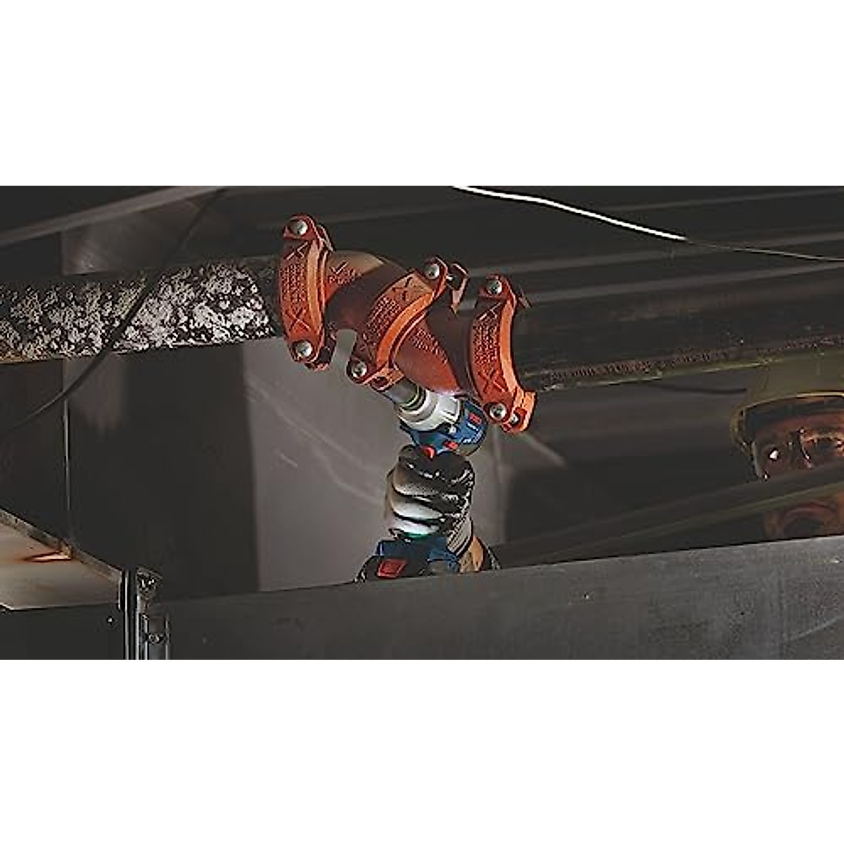 BOSCH GDS18V-330CN 18V Brushless Cordless Connected-Ready 1/2 In. Mid-Torque Impact Wrench with Friction Ring and Thru-Hole (Bare Tool)