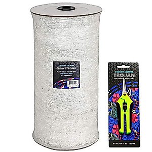 COMMON CULTURE Grow Strong Plant Trellis + Trojan Scissors - 6" Square Soft Mesh Nylon Trellis Netting Bulk Roll - Heavy-Duty Garden Netting for Plants - 5' x 350' - 1 Roll