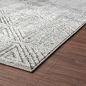 LUXE WEAVERS Florance Collection 86328 Vizon 8x10 Modern Geometric Area Rug
