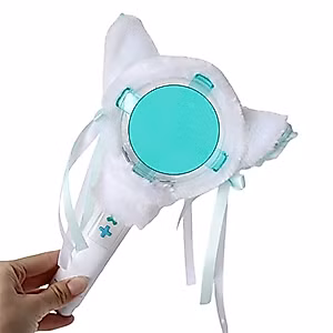 Lightstick Cover,Plush Cartoon Light Stick Covers,Glow Sticks Decorative Cute Protective Cover with Animal Ear Shape for Kpop TXT Concerts,Shows,Performance