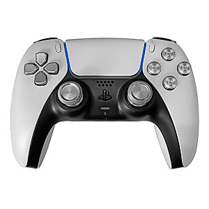 Metal Buttons for PS5 Controller ABXY Buttons Replacement Aluminum Analog Thumbsticks Action Buttons and Direction Keys