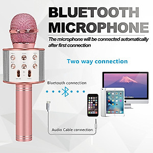 Niskite Kids Microphone for Girl Gifts: 6 7 8 9 10 Year Old Girl Birthday Gift Ideas