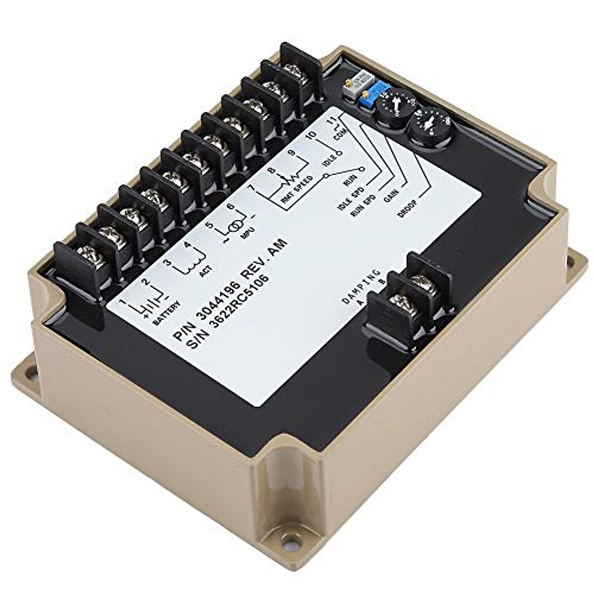 Fafeicy Generator Speed Controlle, Electronic Speed Controller Governor 3044196 Generator Speed Control Board for Input Multiple Machines or Special Purpose Machines