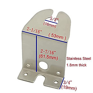 UngSung Vehicle Hood & Fender Mount Bracket for CB UHF VHF Ham Radio Antenna Pole Z Mounting Bracket