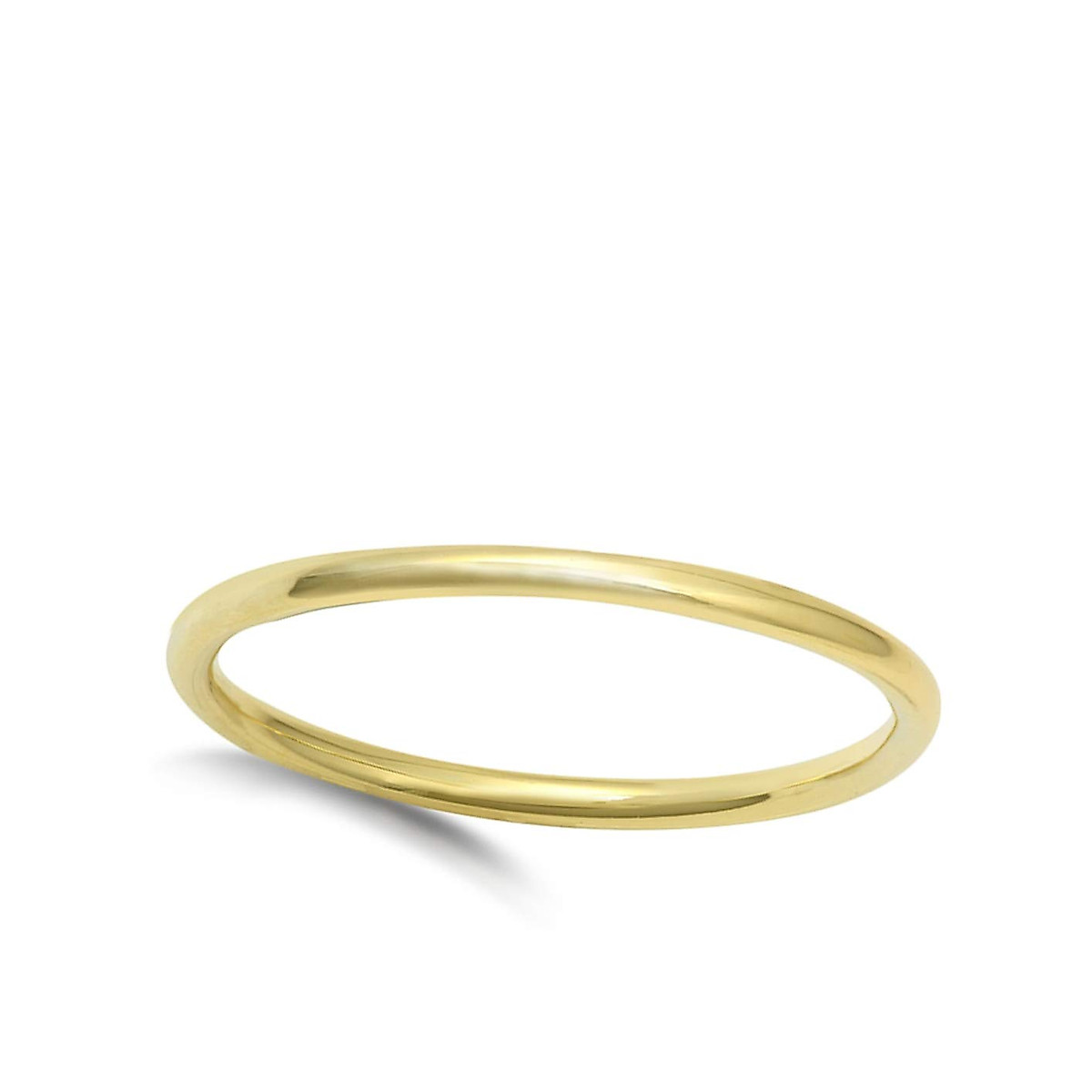 Polished Ring New .925 Sterling Silver Band Size 4