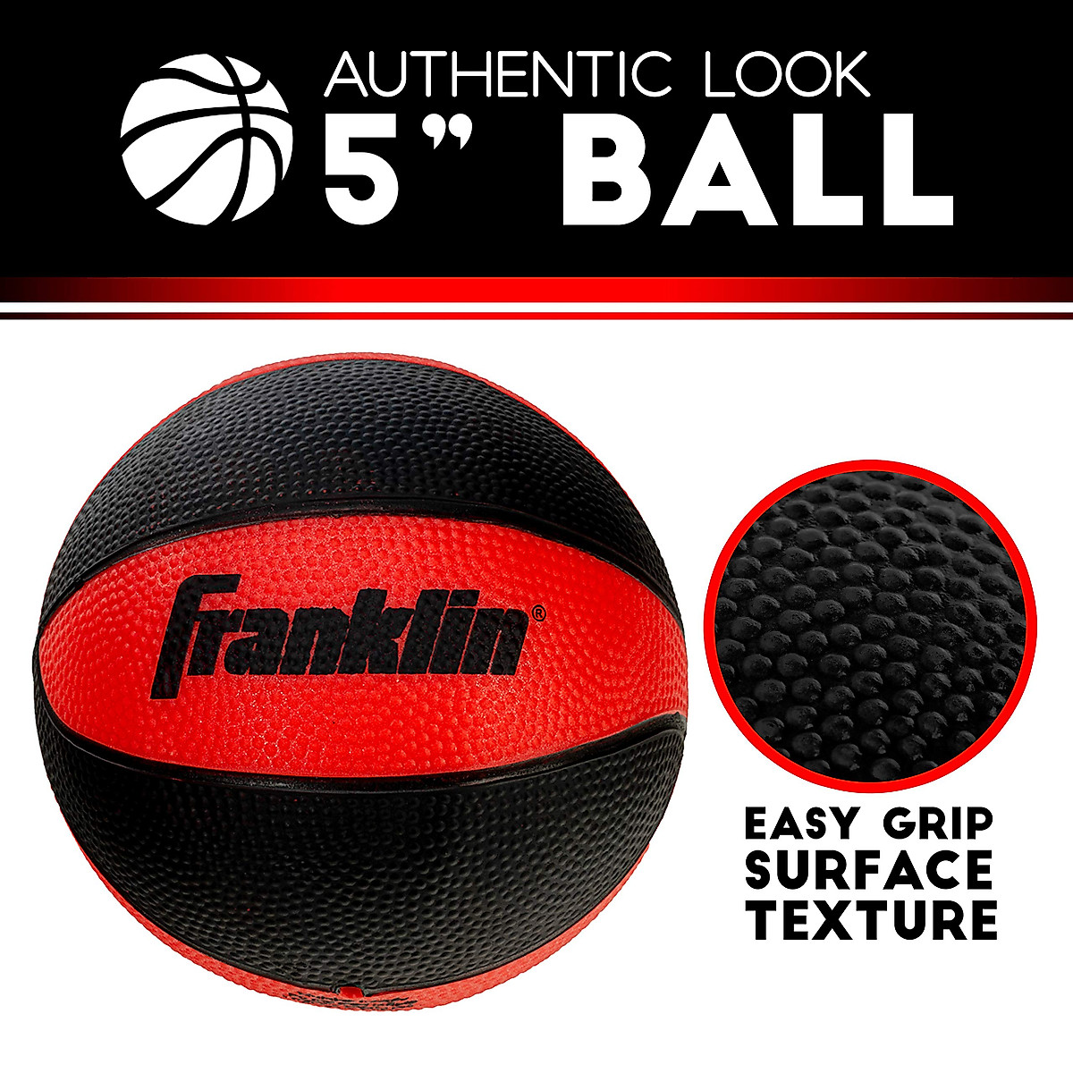 Franklin Sports Over The Door Mini Basketball Hoop - Pro Hoops Indoor Mini Hoop with Mini Basketball - Slam Dunk Approved Shatter Resistant Backboard - Bedroom + Office Mini Hoop + Ball - Small