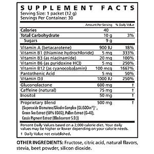 Youngevity ProJoba Pollen Burst™ - Clean Natural Energy Supplement w/Green Tea, Pollen Extract, GliSODin® - Increase Focus, Brain Boost, Endurance, Mental Clarity (30 Sticks)