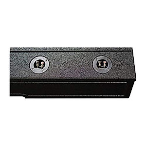 QPower QBGMCFF07208 8 Inch Dual Port Subwoofer Enclosure Box with Underseat Down Fire for GMC and Chevy Crew Cab 2007 to Current