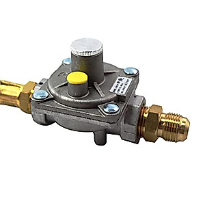 MENSI Replacement of 3030 CNG 4.0" & LP 10" for Kitchen-Aid 710-0003 Gas Grill Natural Gas Conversion Kit Regulator with Hose 1/2" Male Flare Fitting