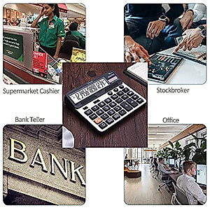 Large Button Calculator,Philley Large LCD Display 14 Digits Desktop Check&Correct Electronic Calculator(CT-9240C)