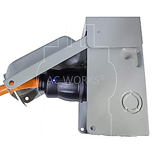 AC WORKS Super Durable Industrial Grade Locking Power Input Inlet (CS6375 50Amp Metal Box)