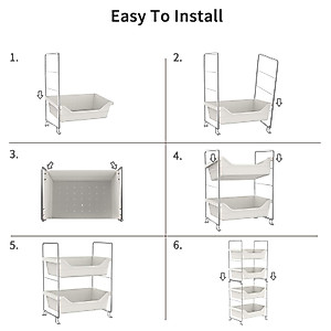 kaileyouxiangongsi Spice Racks, Cosmetic Storage Shelf, Bathroom Countertop Organizer, Vanity Tray Cosmetic & Makeup Storage, 2-Tier Stackable Organizer Shelf (Silver)