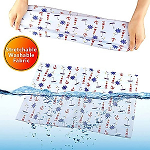 Pink Carousel Fabric Book Covers with Ribbon Bookmarks. Stretchable, Washable, Reusable Book Protectors for Medium to Large Hard Cover Schoolbooks and Textbooks. Fit Books 6" X 9" - 9” X 11."