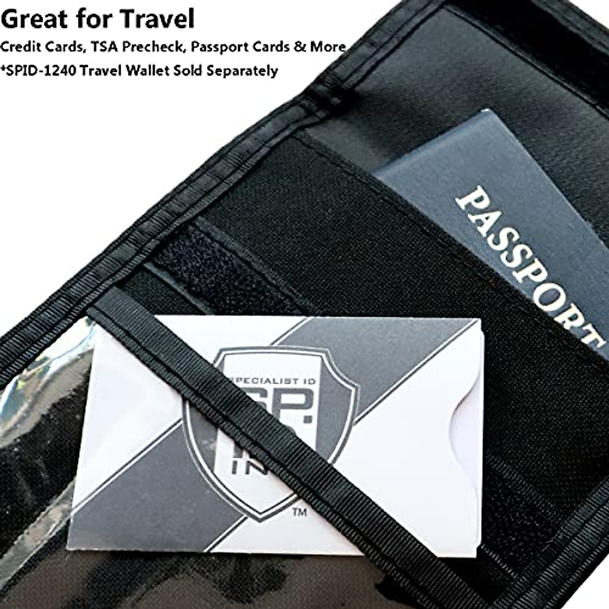 2 Pack - Heavy Duty RFID Blocking Sleeves to Protect Credit, Smart & Identity Embedded Chip Cards from Identity Scanner Theft - Slim Badge Holder for Wallet, Purse, Travel Bag & More by Specialist ID USA