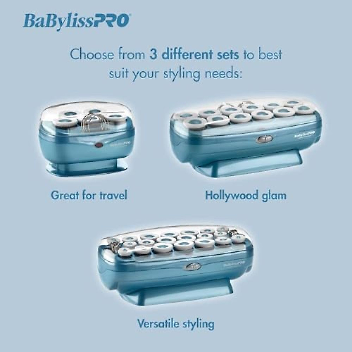 BaBylissPRO Jumbo Hot Rollers, Nano Titanium Hair Styling Tools & Appliances, 12 Count, (Pack of 1) BABNTCHV15