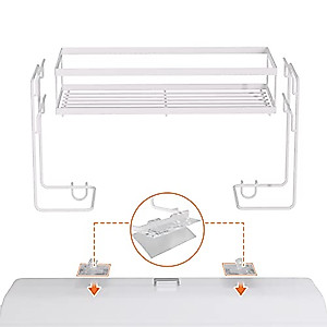 NUTSAAKK Bathroom Over The Toilet Storage Shelf, 1-Tier Bathroom Organizer Over Toilet, Above Toilet Storage with Non-Trace Adhesive, No Drilling Toilet Organizer with Hook (Upgrade White)