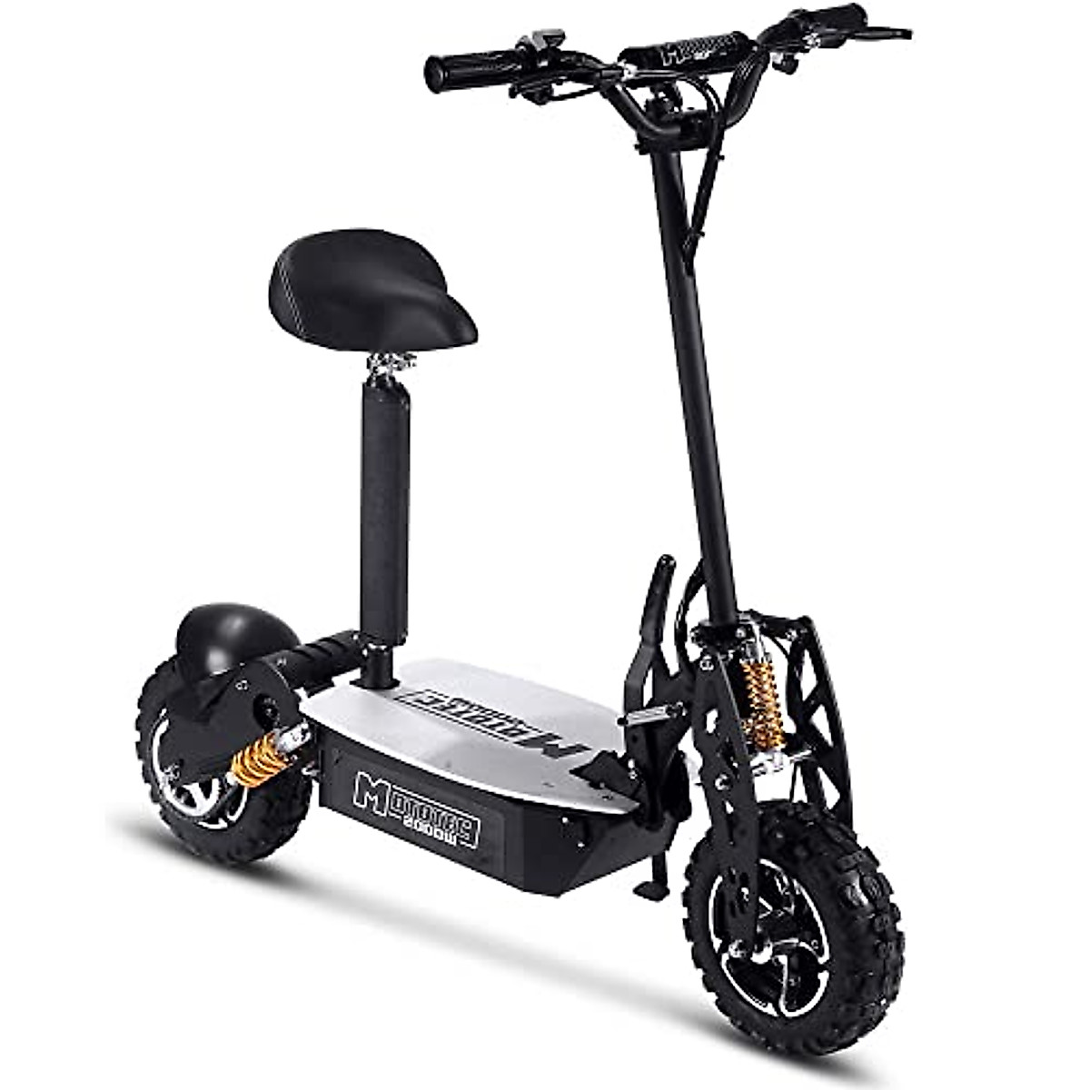 MotoTec 2000w 48v Adult Electric Scooter with Quick Release Seat, Foldable Locking Frame, Top Speed 30mph,Citycoco Scooter with Large 11 in Off-Road Tires, Economy Mode.