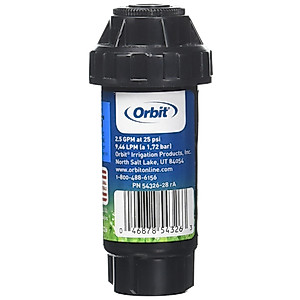 Orbit 54326 2" Pop-Up Spray Head Sprinkler with Full Pattern Nozzle